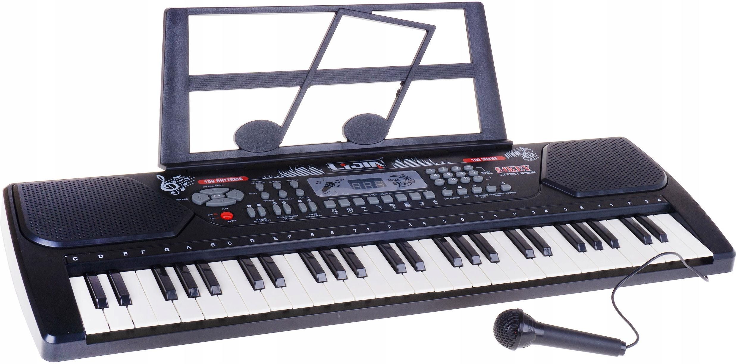 Lijin Organy Keyboard Mikrofon 54 Klawisze Zasilacz - Ceny i opinie ...