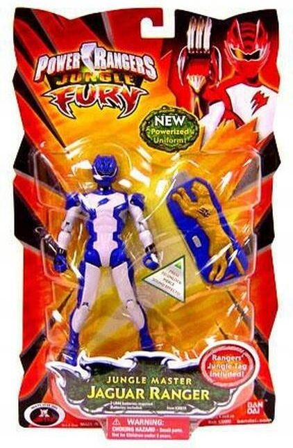 Bandai Power Rangers Jungle Fury Jaguar Ranger Niebieski - Ceny i ...