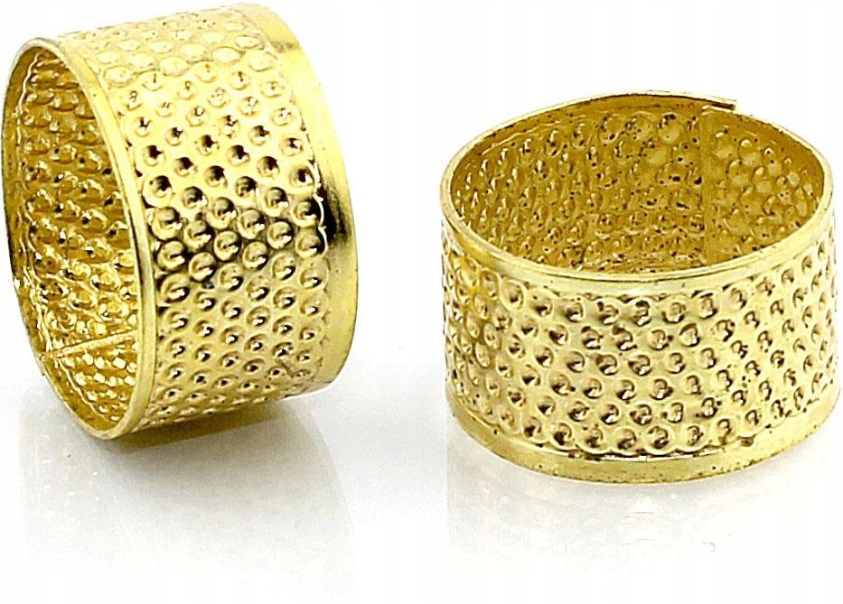 Naparstek Męski Regulowany Metal K. Złoty 1SZT - Ceny i opinie - Ceneo.pl