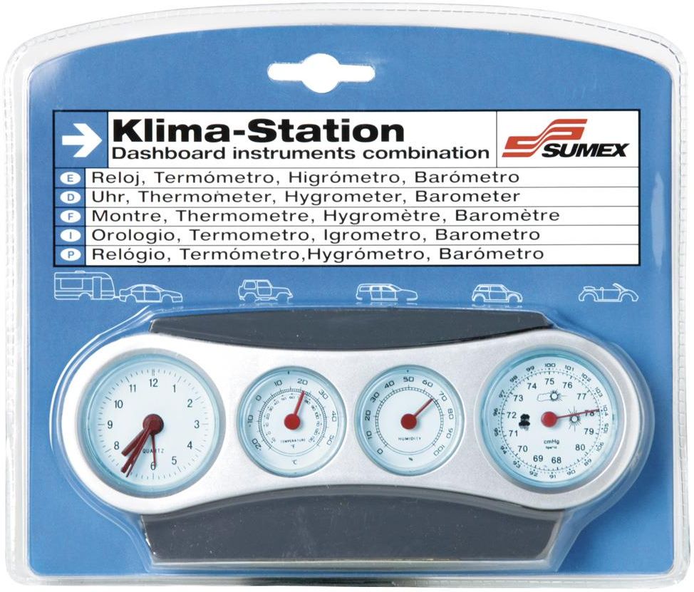 Sumex Termometr Zegar Hydrometr Barometr Stacja Pogodowa - Opinie i ...