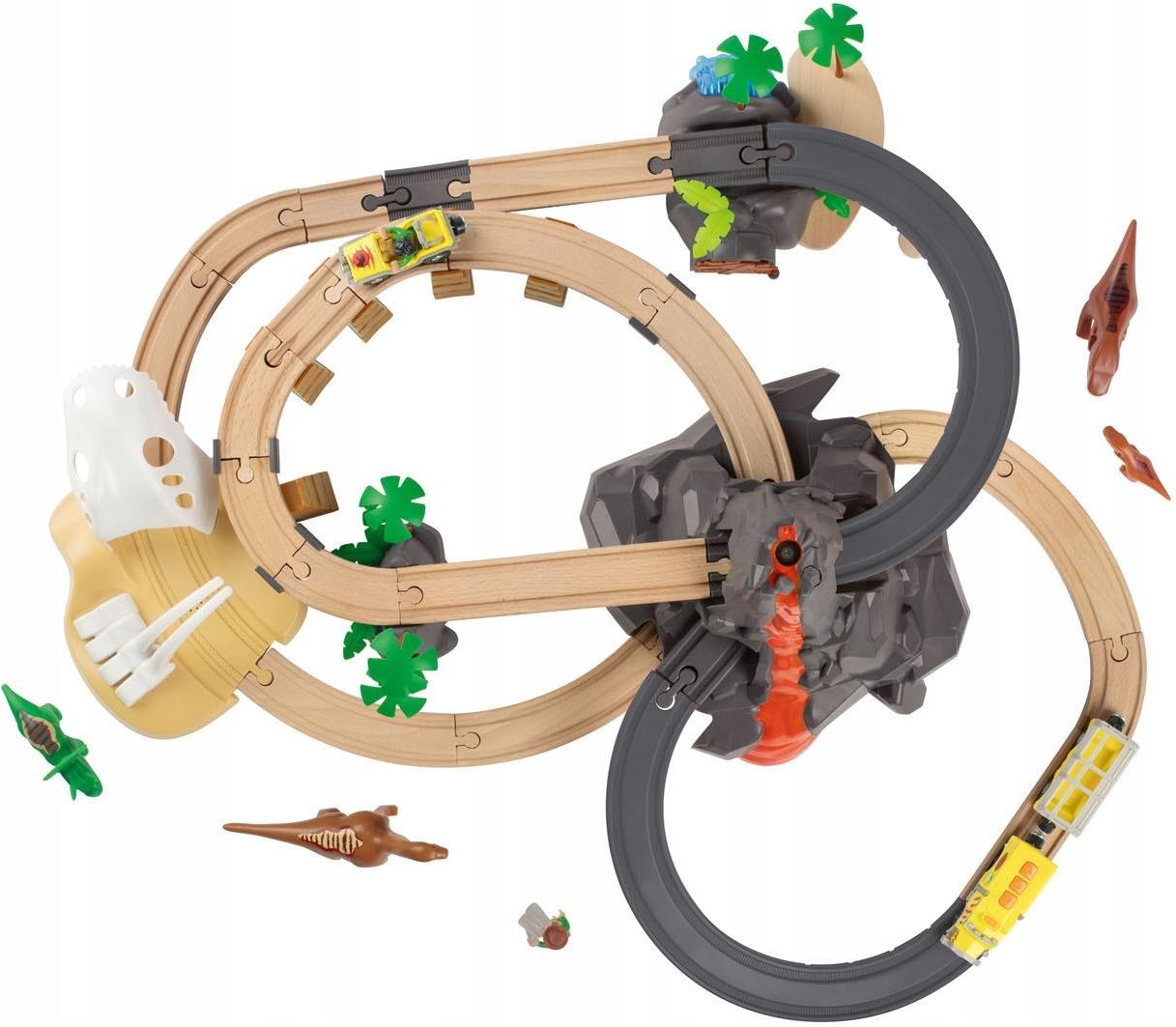 Playtive Drewniana Kolejka Park Dinozaurow Wulkan - Ceny i opinie ...