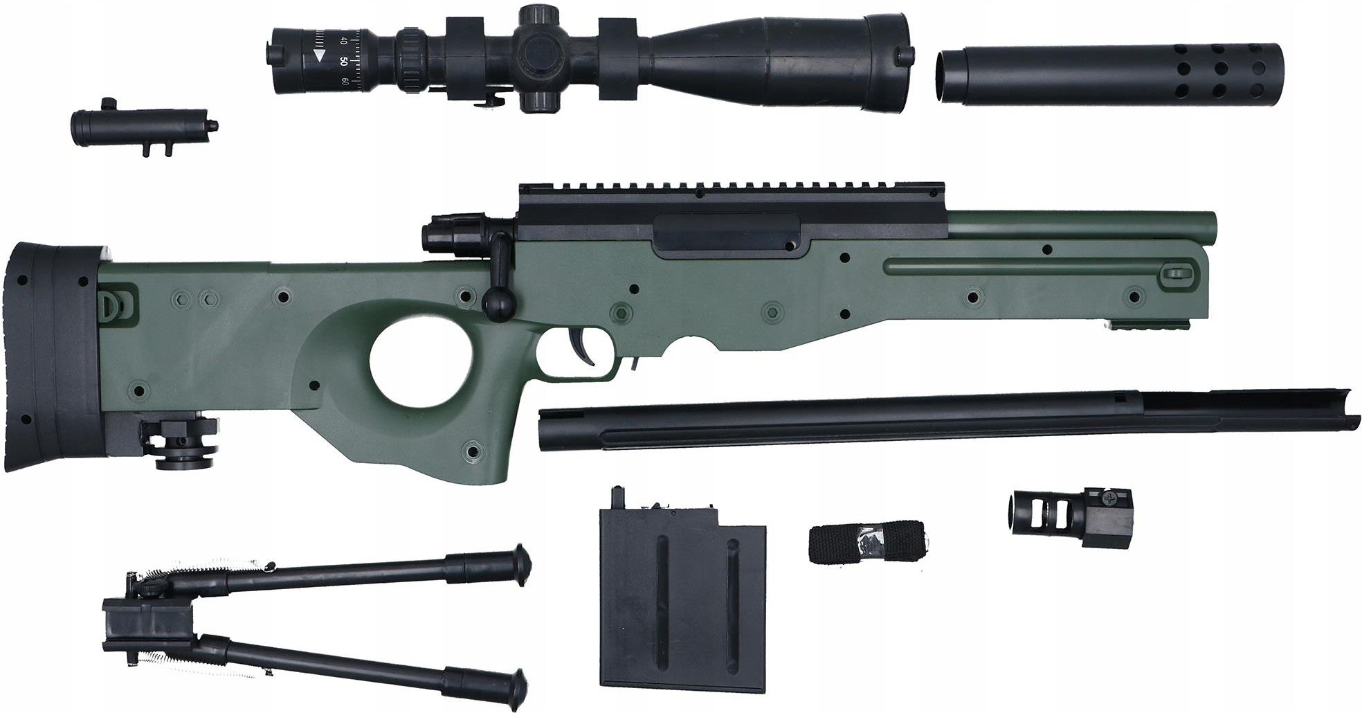 For Fun Karabin Snajperski Awp Na Kulki Laser Luneta Gun - Ceny i ...