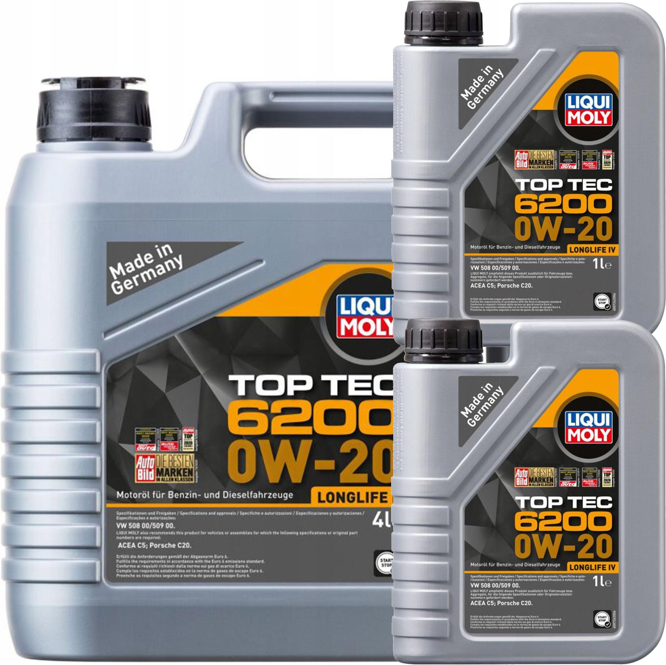 Liqui Moly 20788 Tt6200 0W20 6l - opinie i ceny na Ceneo.pl