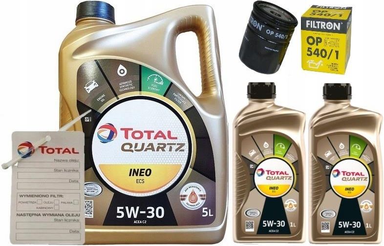 Total Quartz Ineo Ecs 5W30 7l 540/1 - opinie i ceny na Ceneo.pl