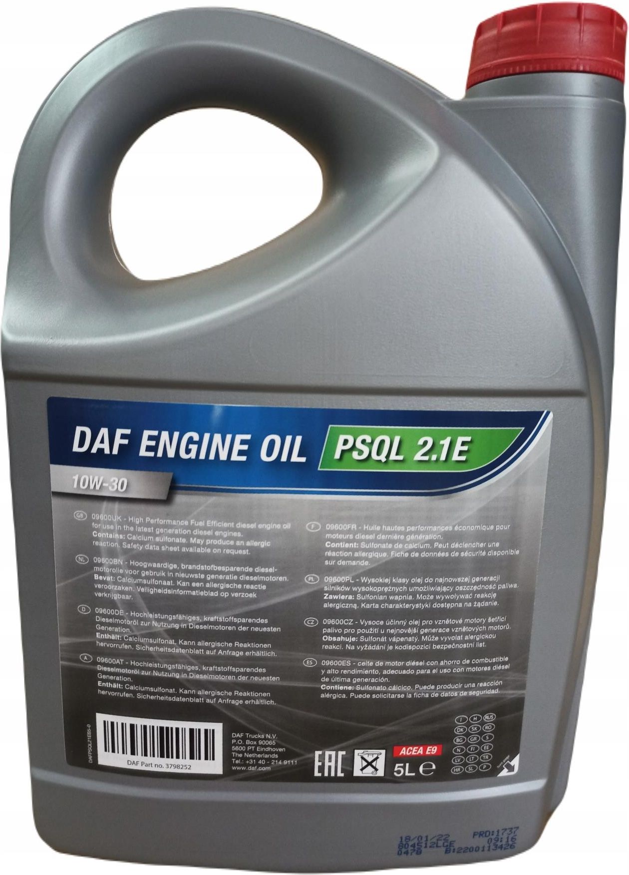 Olej silnikowy Daf Psql 2.1 E Acea E9 10W30 5L - Opinie i ceny na Ceneo.pl
