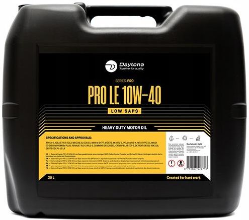 Olej silnikowy Daytona Engine Pro Le 10W40 20l - Opinie i ceny na Ceneo.pl