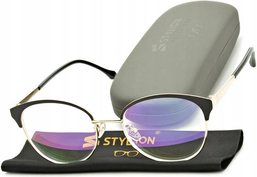 Stylion Okulary Minusy Damskie Antyrefleks Korekcyjne Stal St318B ...