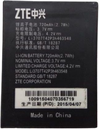 Bateria ZTE BATERIA ZTE R221 N600 C370 LI3707T42P3H463548 ...