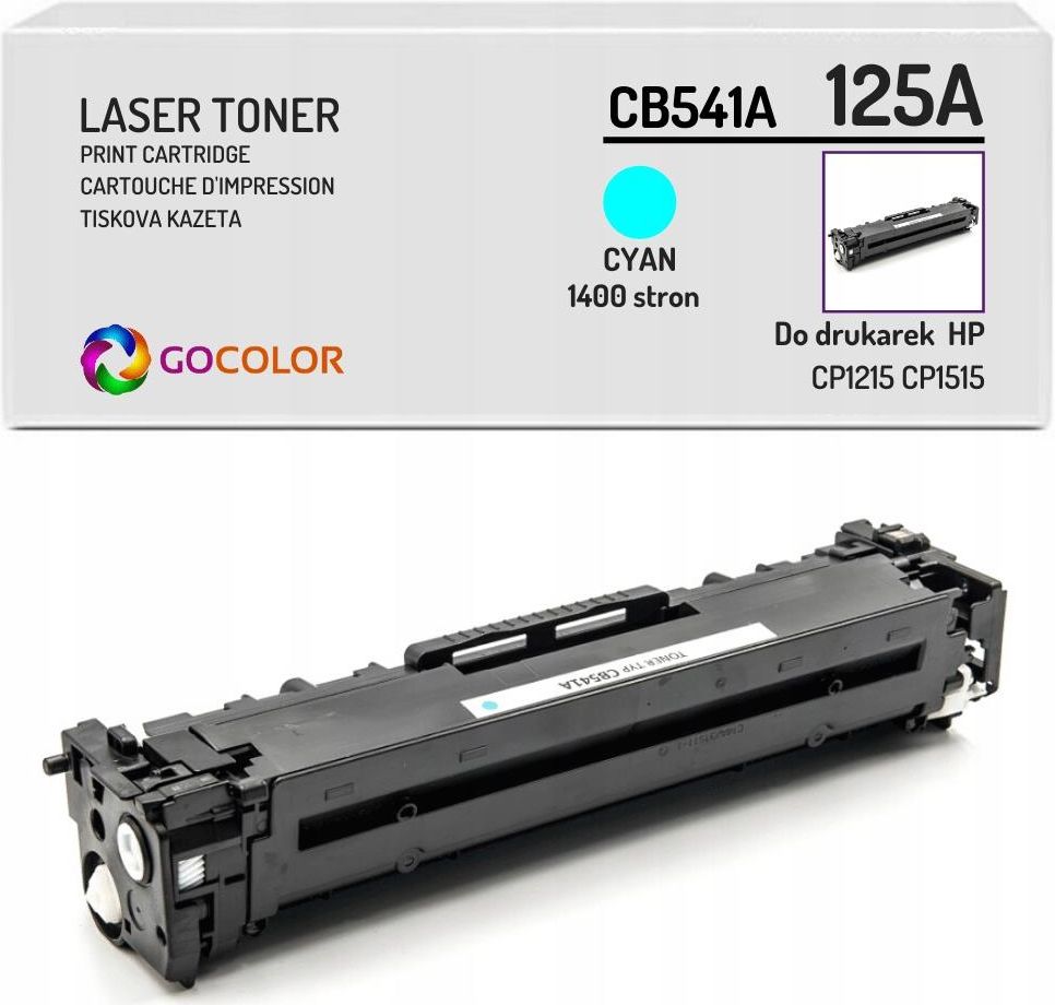 GOCOLOR NOWY TONER CB541A 125A DO HP CP1215 CP1217 CP1514 EHP505 ...