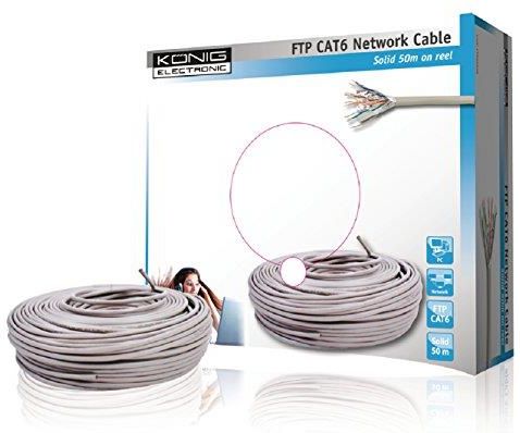 KONIG FTP CAT6 SOLID CORE KABEL SIECIOWY NA BĘBNIE 50 M () - Opinie i ...
