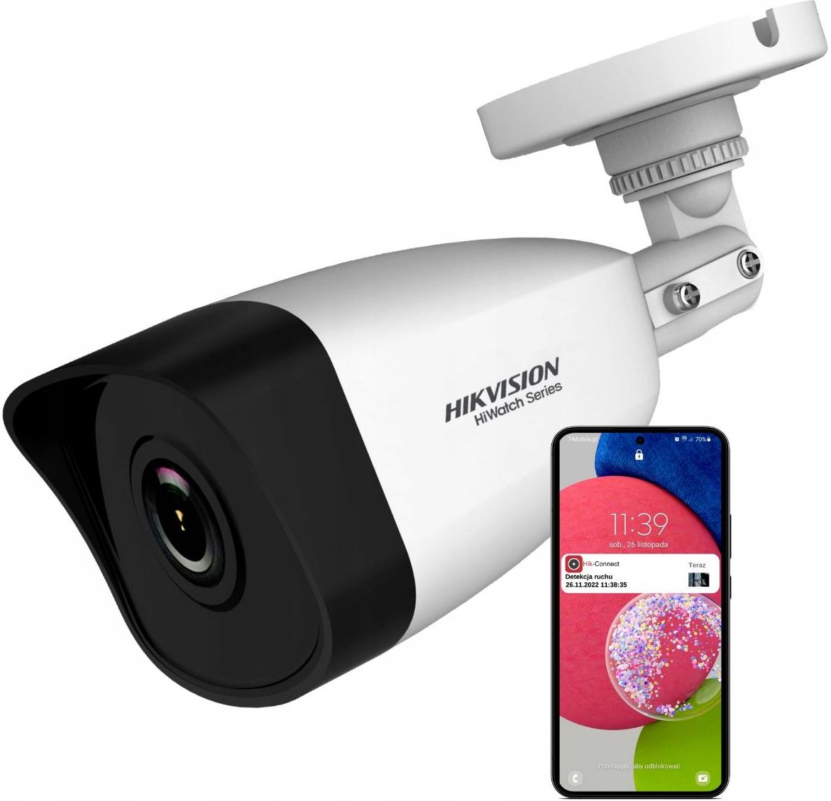 Zestaw do monitoringu HIKVISION ZESTAW 4 KAMERY HWI-B140H 1TB IP POE ...