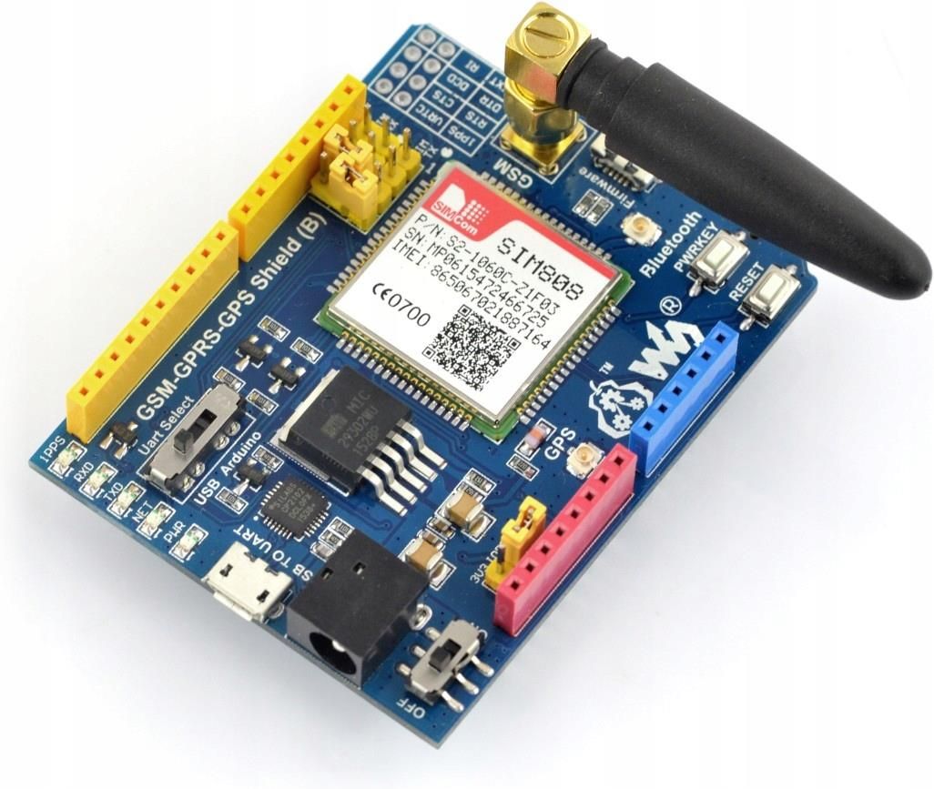 Mikrokontroler WAVESHARE NAKŁADKA GSM/GPRS/GPS SIM808 SHIELD NA ARDUINO 11492 - Opinie i ceny na ...