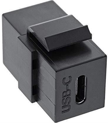 INLINE 76201Z USB 3.1 KEYSTONE SNAP-IN WKŁADKA USB-C / GNIAZDO, CZARNE ...