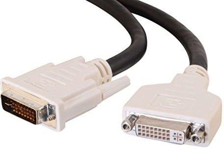 C2G 2M DVI-I MĘSKI NA ŻEŃSKI DVI-I PODWÓJNY KABEL DO MONITORA WIDEO ...