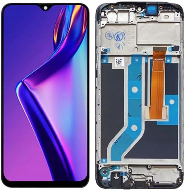 Podzespoły do telefonu OPPO WYŚWIETLACZ DOTYK LCD A12 CPH2077 RAMKA ...