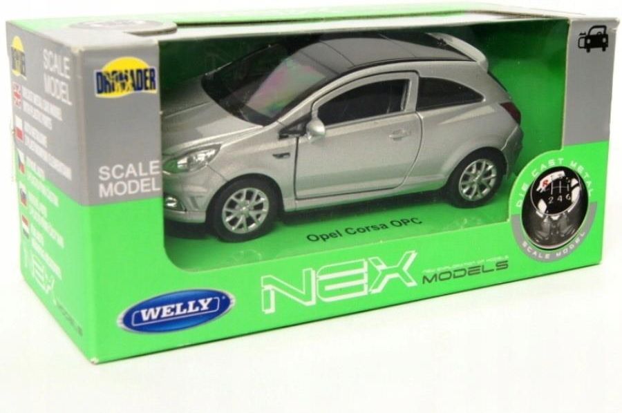 Welly Opel Corsa Opc Model Metal 1:34 Srebrny - Ceny i opinie - Ceneo.pl