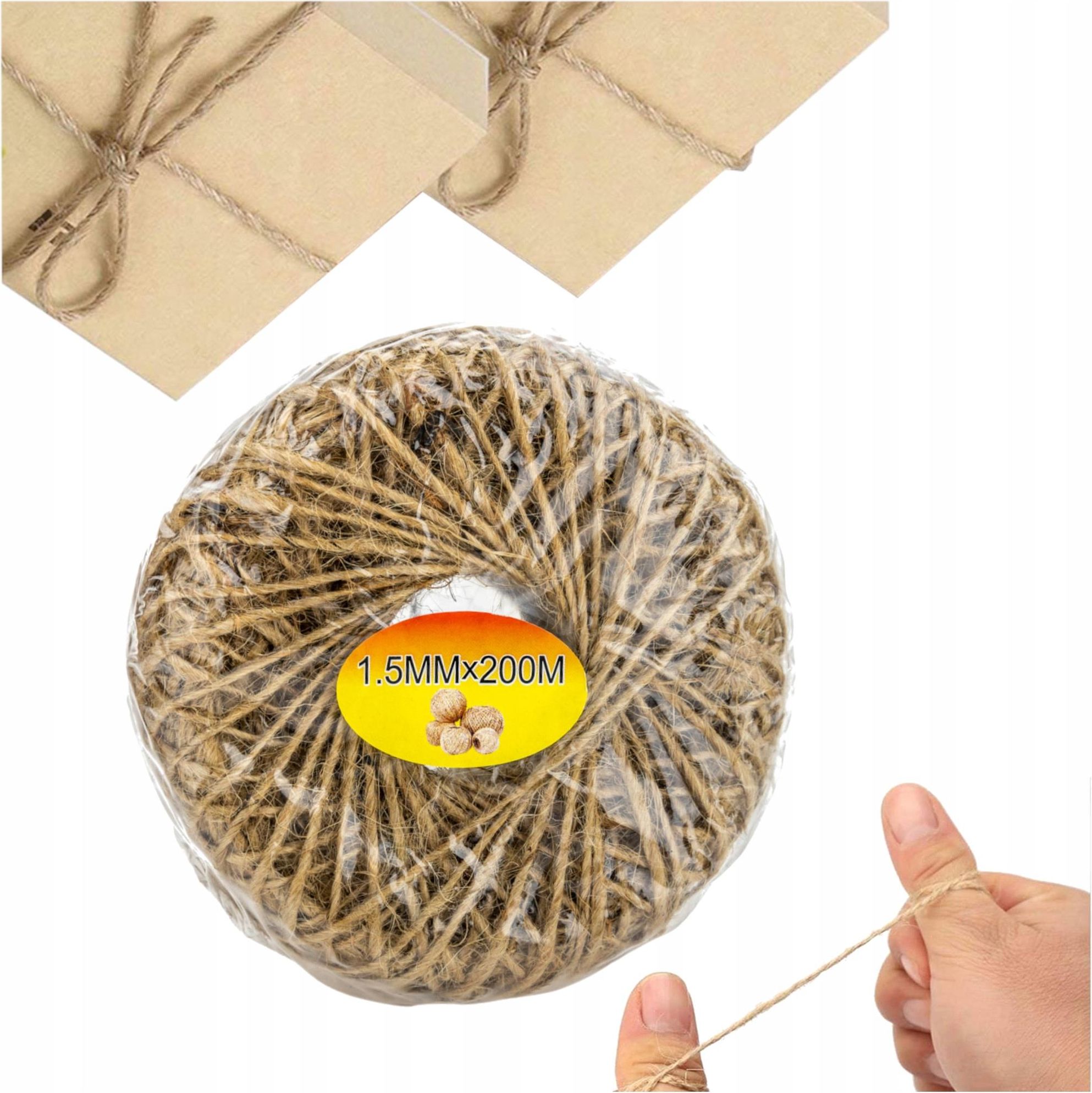 Sznurek Jutowy Ozdobny 200m Naturalny 1,5mm 175g - Ceny i opinie - Ceneo.pl