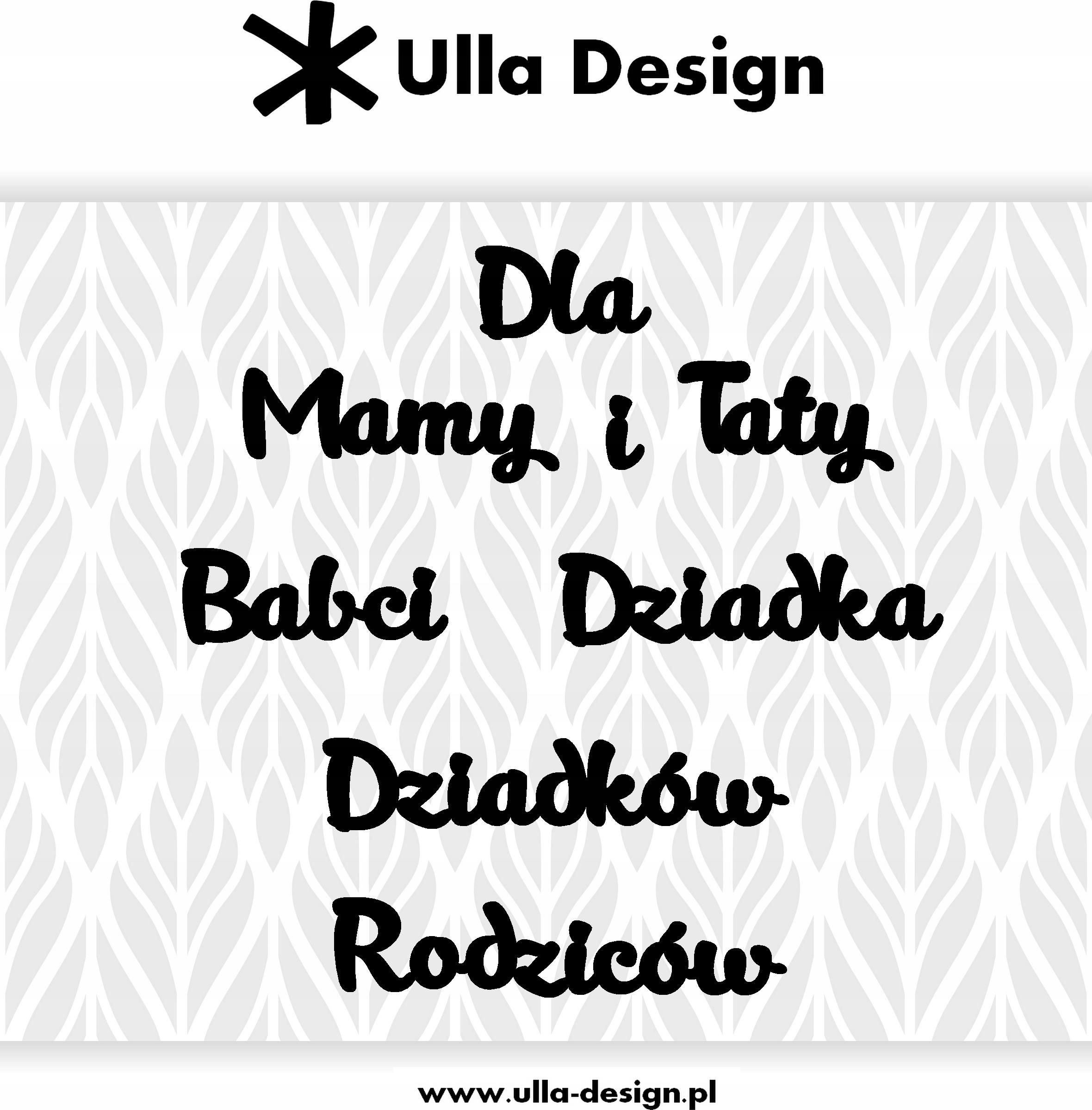 Wykrojnik Ulla Design Napisy dla rodziny (1118-6) - Ceny i opinie ...