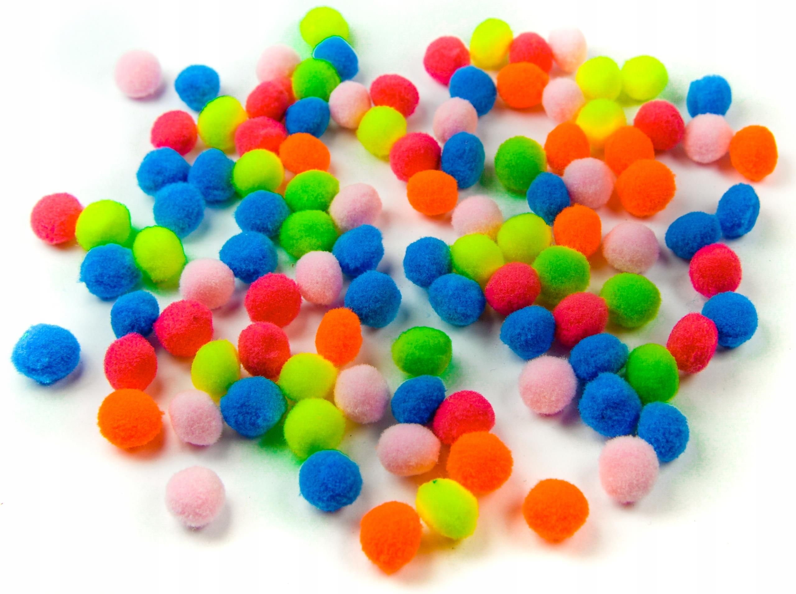 Pompony pomponiki 1 cm 100 szt kolorowe MIX kulki - Ceny i opinie ...
