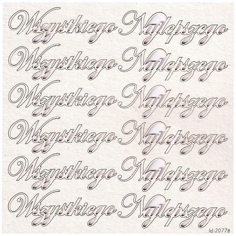 Tekturka napis Wszystkiego Najlepszego 6szt - Ceny i opinie - Ceneo.pl