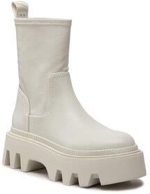 Botki Buffalo - Flora Sockboot 1220022 Cream - Ceny i opinie - Ceneo.pl