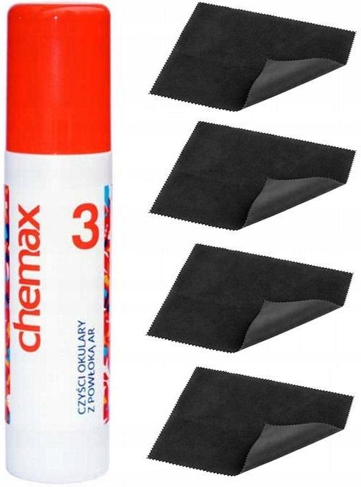CHEMAX PŁYN DO OKULARÓW 3 125ML 4 X ŚCIERECZKA CHEMAX - Opinie i ceny ...