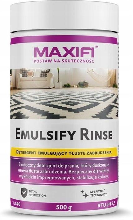 Maxifi Emulsify Rinse 500G Tłuste Zabrudzenia - Opinie i ceny na Ceneo.pl