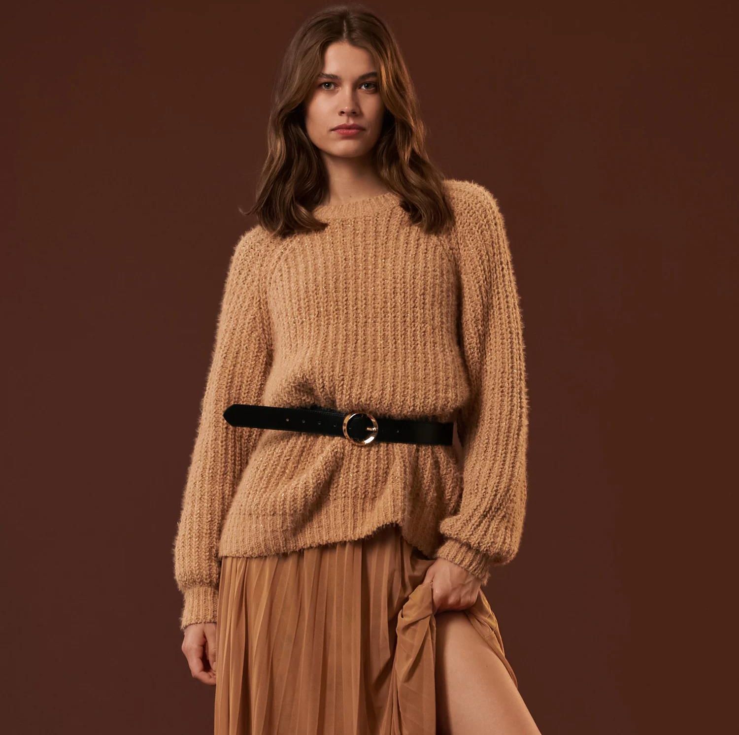 Sinsay - Sweter o grubym splocie - Beżowy - Ceny i opinie - Ceneo.pl