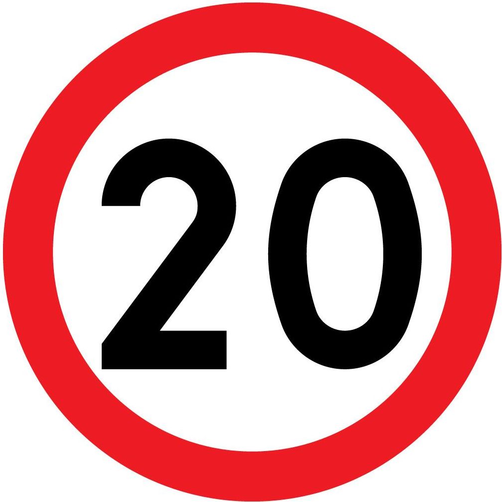 Znak B-33, 20 km/h, folia I generacji, 800 mm - Ceny i opinie - Ceneo.pl