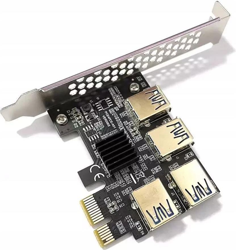 Riser splitter Adapter 1x4 Gpu ver006s czarna - Opinie i ceny na Ceneo.pl