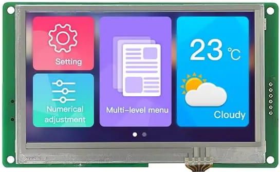 Mikrokontroler LCD 4.3 480x270 rezystancyjny panel dotykowy DWIN HMI - Opinie i ceny na Ceneo.pl