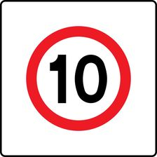 Znak B-43, 10 km/h, folia II generacji, 900x900 mm - Ceny i opinie - Ceneo.pl