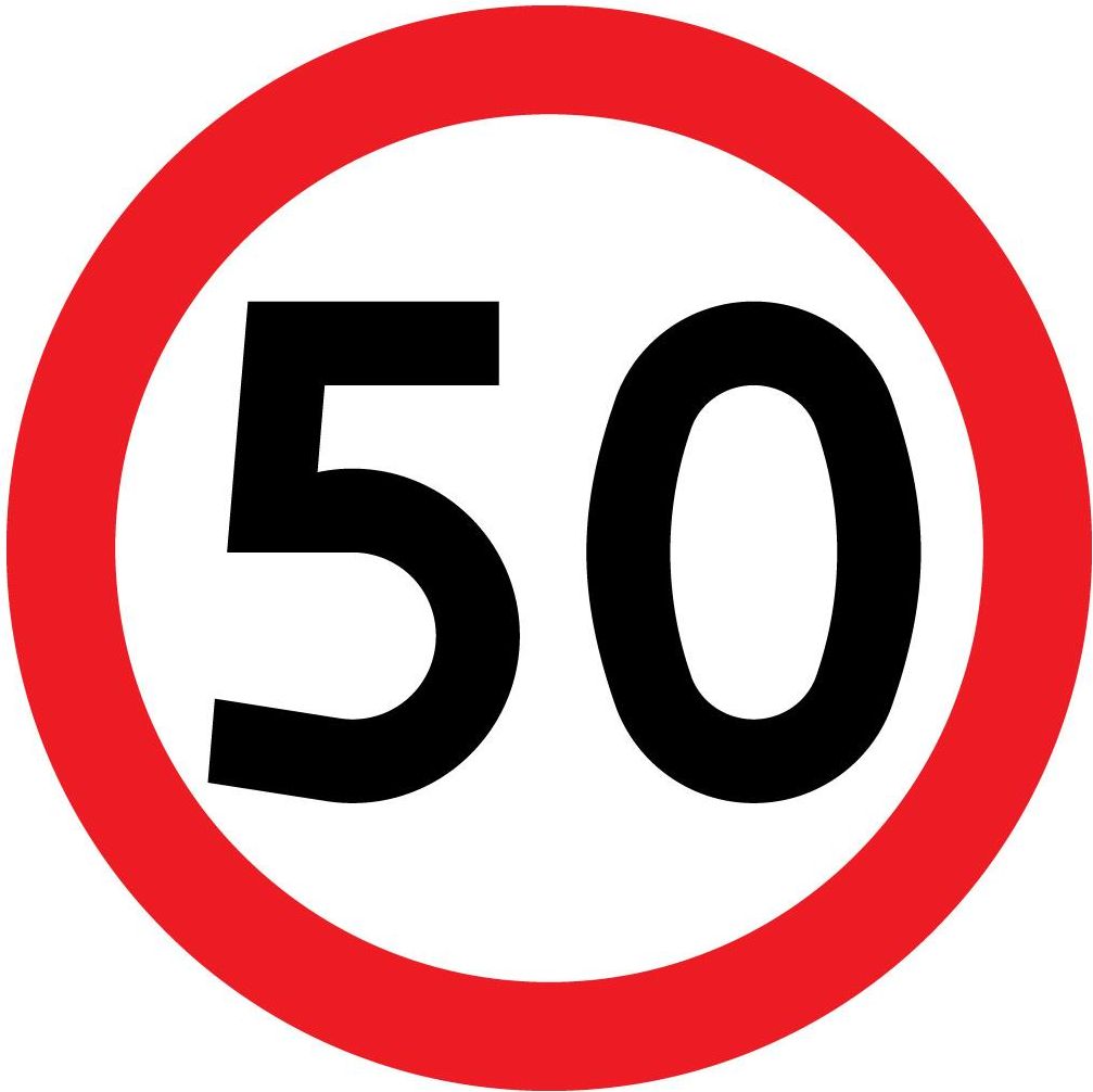 Znak B-33, 50 km/h, folia II generacji, 400 mm - Ceny i opinie - Ceneo.pl