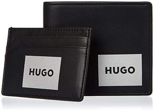 HUGO Męski GBHM_4 cc etui na karty Geschenkset: Geldbeutel i uchwyt na ...