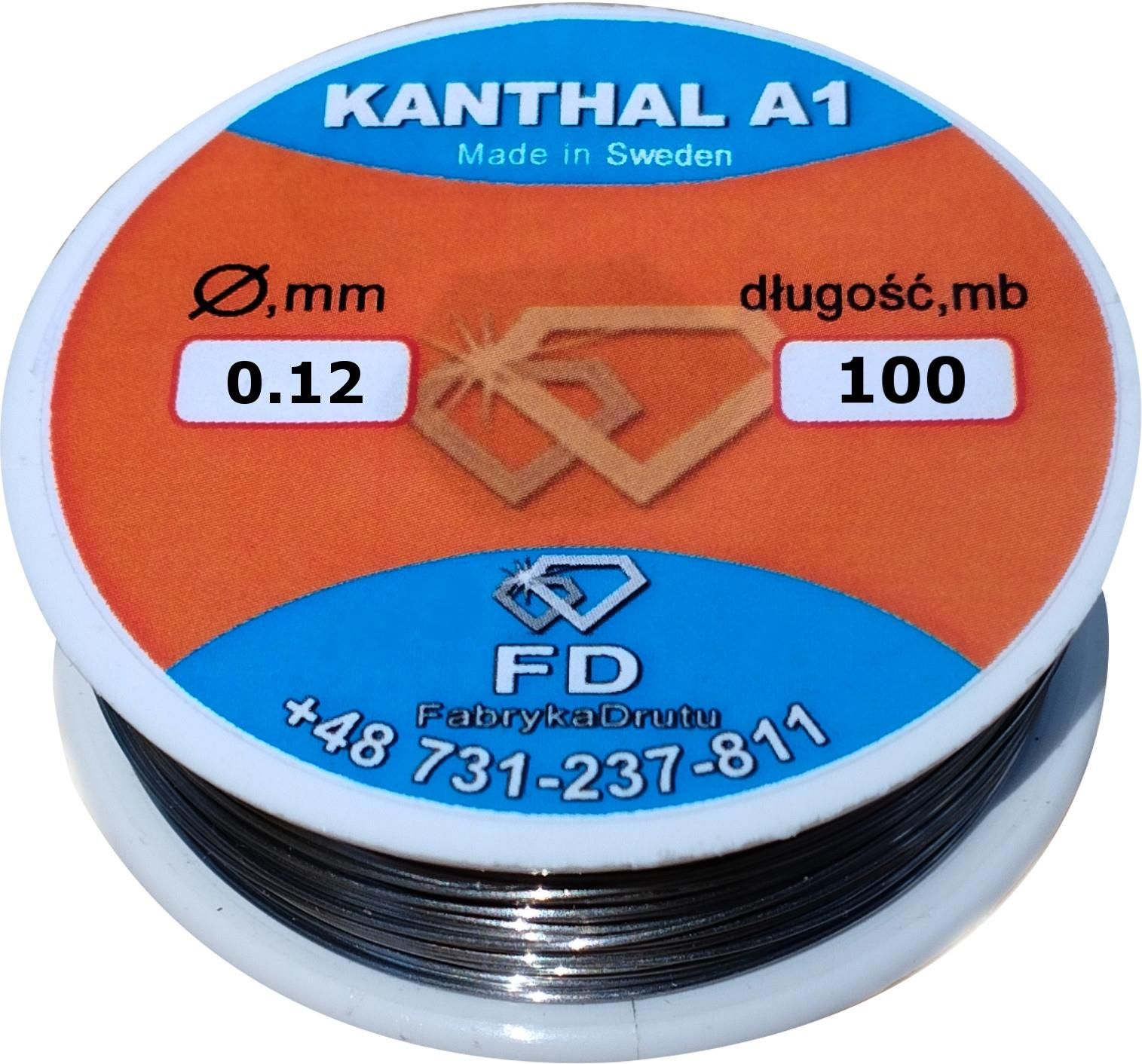 Drut oporowy kanthal A1 0,12mm 100 metrów - Ceny i opinie - Ceneo.pl