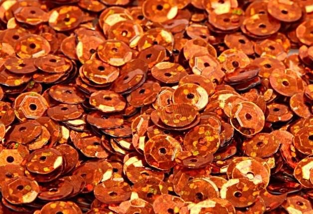 Cekiny dekoracyjne 6mm, pomarańczowy brokat - Ceny i opinie - Ceneo.pl