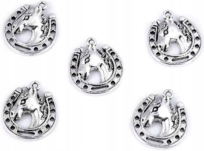Zawieszka metalowa koń z podkową 18x21mm 5 szt - Ceny i opinie - Ceneo.pl