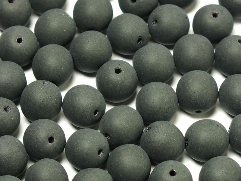 Round Beads Matte Jet 8 mm 20 sztuk - Ceny i opinie - Ceneo.pl