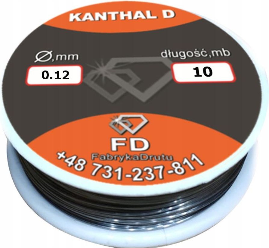 Drut oporowy kanthal D 0,12mm 10 metrów - Ceny i opinie - Ceneo.pl