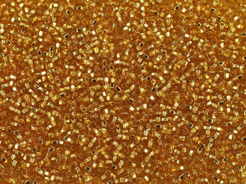 Preciosa Rocaille 6o-Silver-Lined Topaz Sh -50g - Ceny i opinie - Ceneo.pl