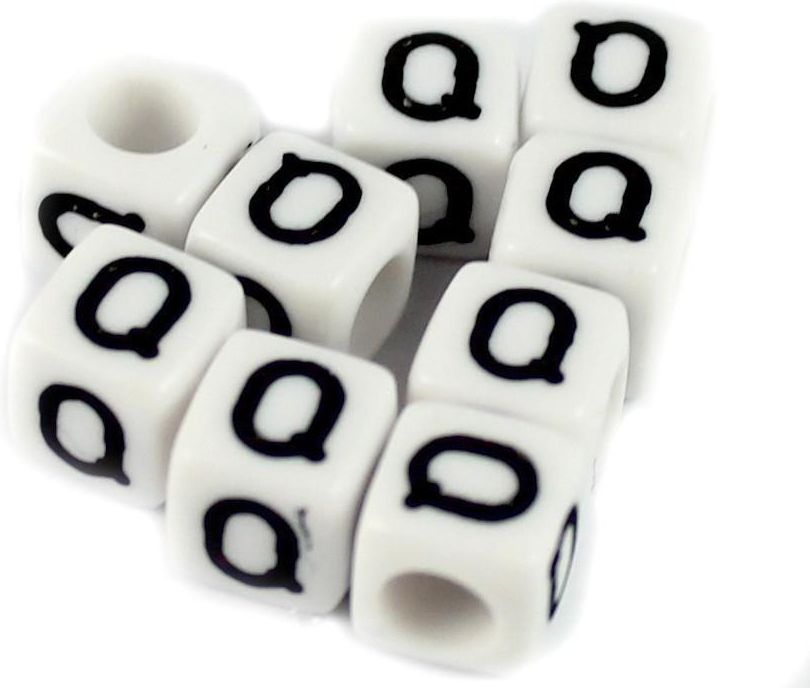 Litera Q koraliki Modułowe literki Alfabet 20szt - Ceny i opinie - Ceneo.pl