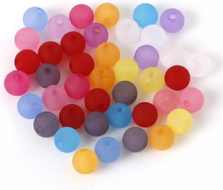 400szt Akrylowe Koraliki Matowe 6mm Mix Kolorów - Ceny i opinie - Ceneo.pl