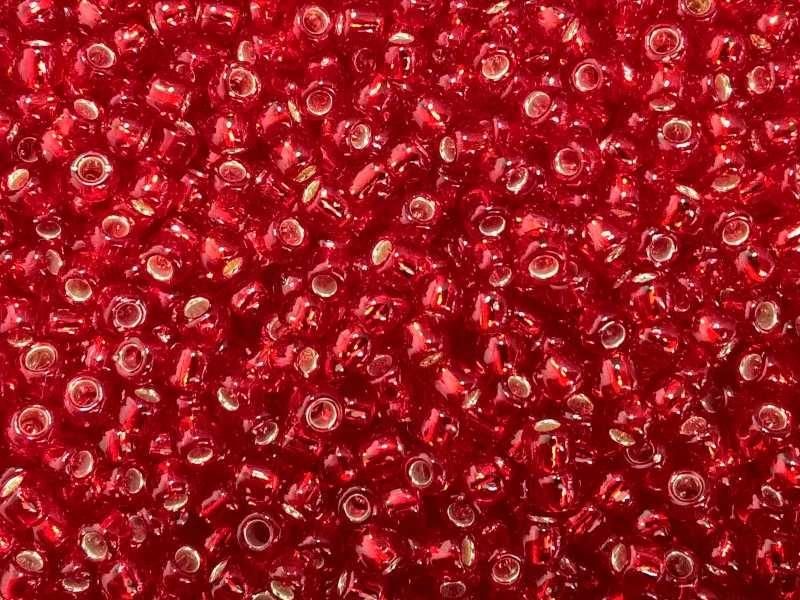 Toho Round Silver-Lined Ruby 8/0-25C - Ceny i opinie - Ceneo.pl