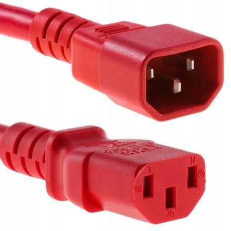 MICROCONNECT MICROCONNECT POWER CORD C13 C14 3M RED (PE040630RED ...
