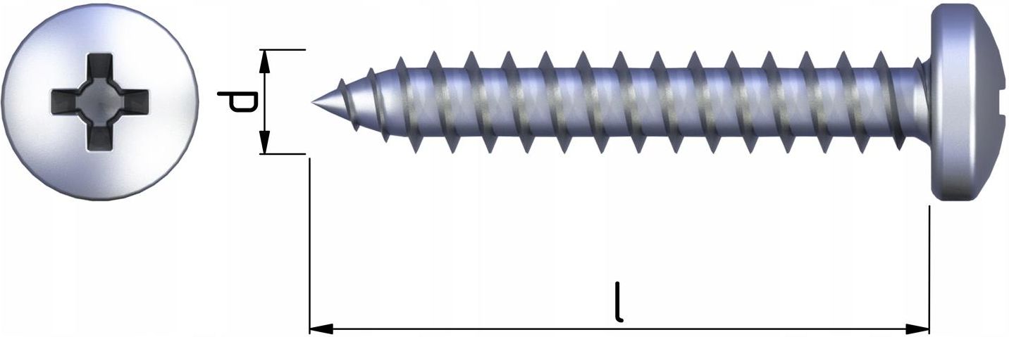 C3C BLACHOWKRĘTY WALCOWE PH 4,2X13 DIN 7981 500 SZT EAN145_500OP - Opinie i ceny na Ceneo.pl