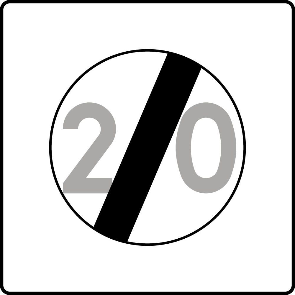 Znak B-44, 20 km/h, folia I generacji, 900x900 mm - Ceny i opinie - Ceneo.pl