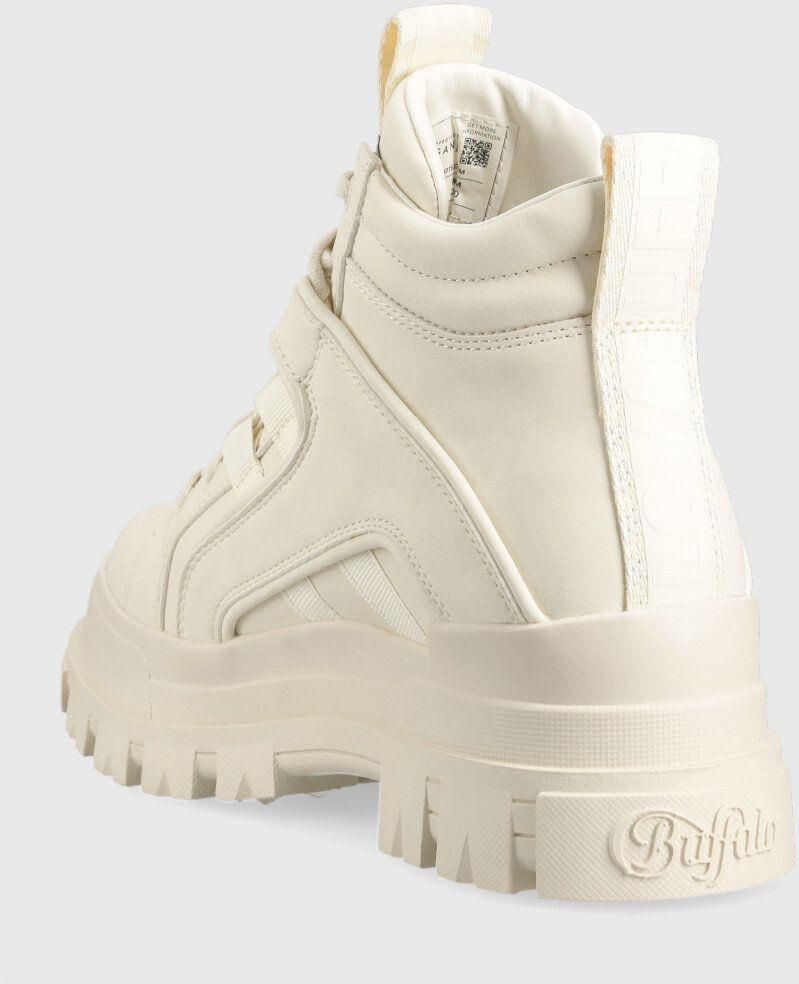 Buffalo buty Aspha NC Mid Laceup damskie kolor beżowy na platformie ...