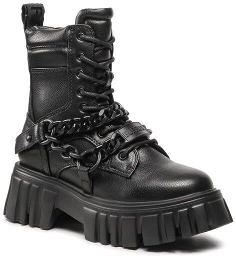 Buffalo Botki Lion Mid Chain BN12700801 Czarny - Ceny i opinie - Ceneo.pl