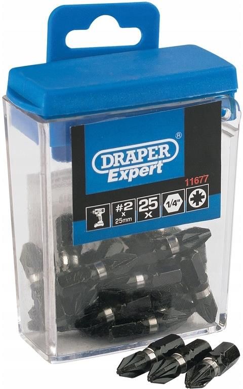 Draper Bity Udarowe Pz2 25Mm X 25szt. 11677 - Opinie i ceny na Ceneo.pl