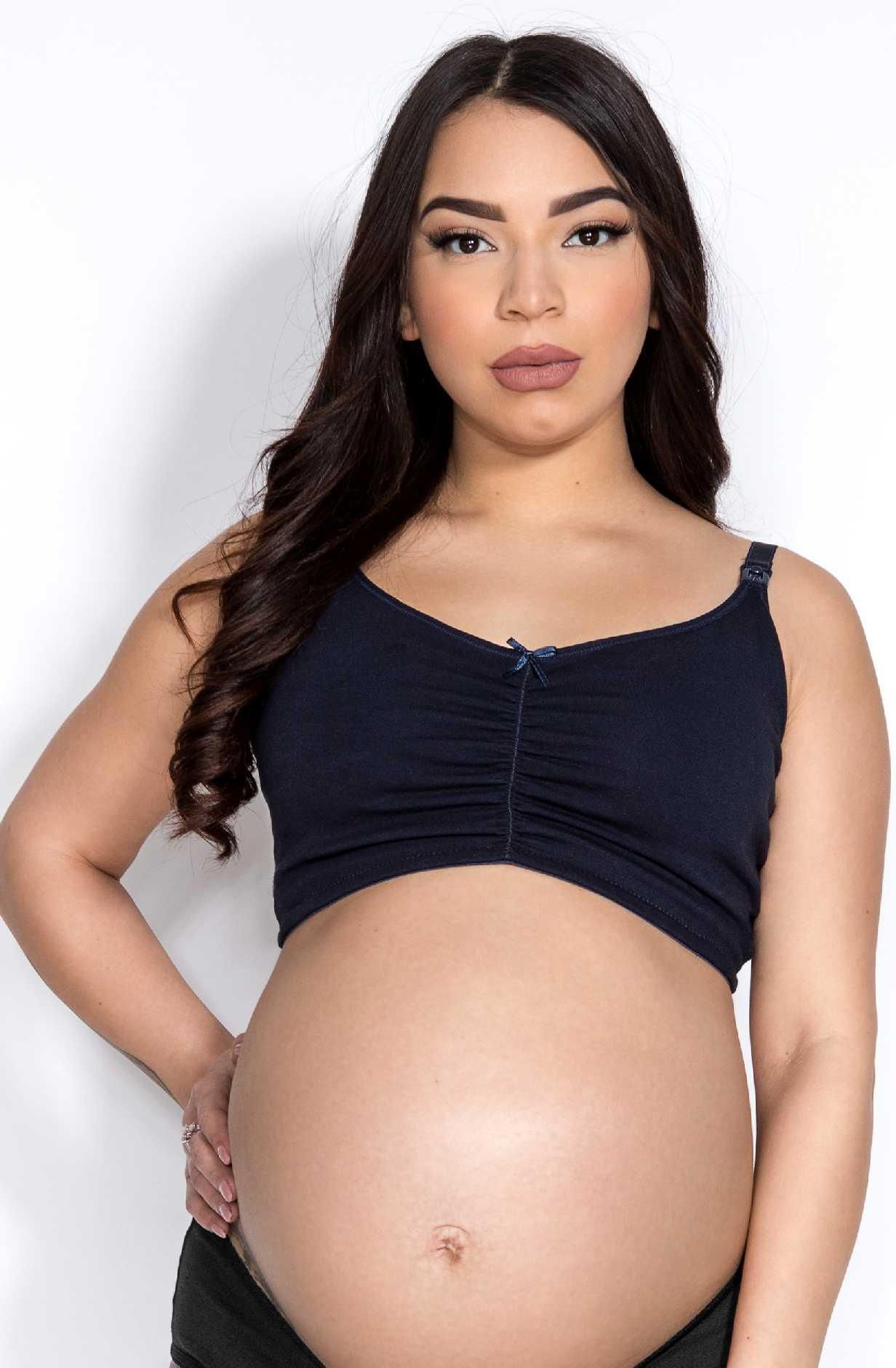 Biustonosz, top do karmienia EASY BRA granatowy, Mitex MITEX - Ceny i opinie - Ceneo.pl